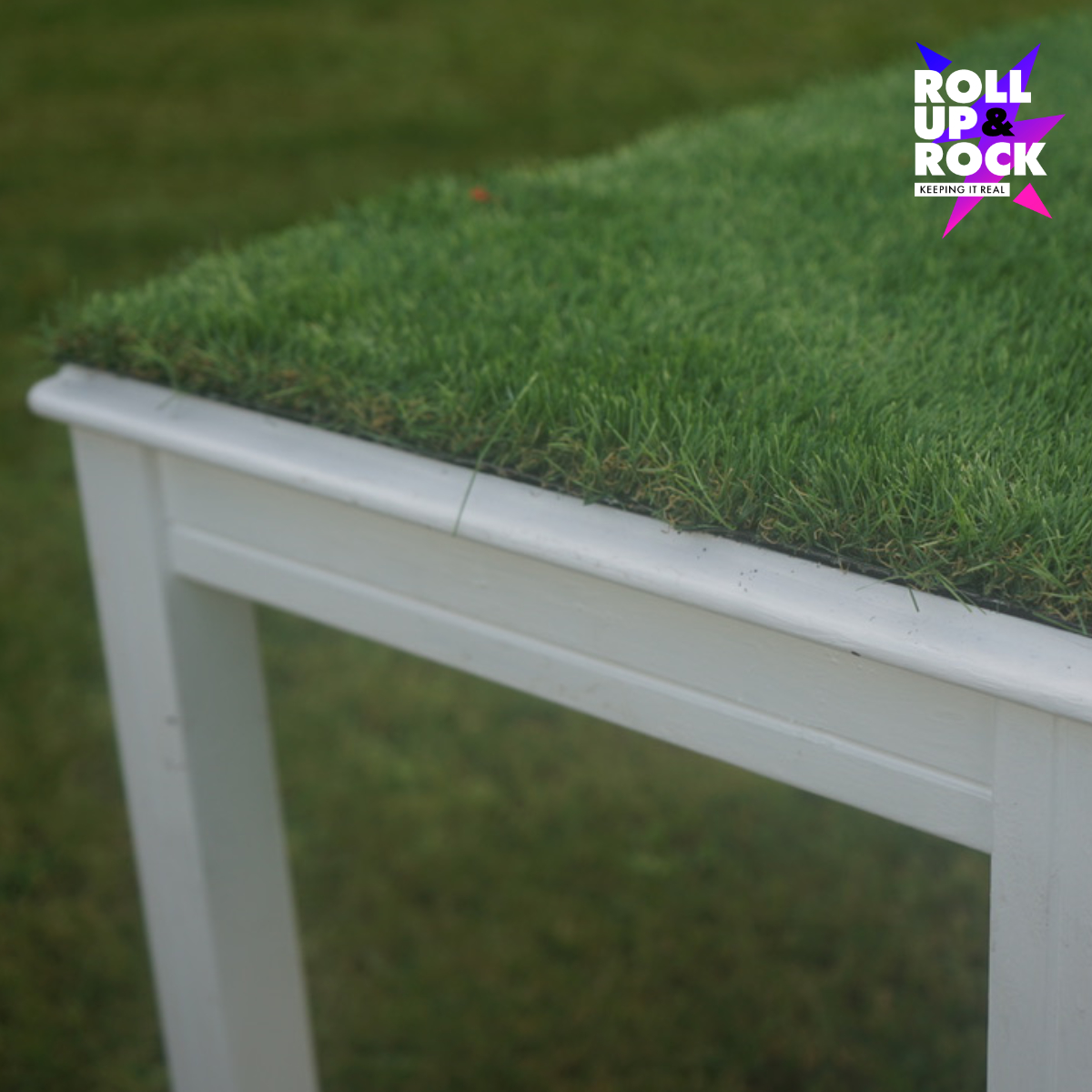 Astro Turf Topped Table Oval - Roll Up & Rock