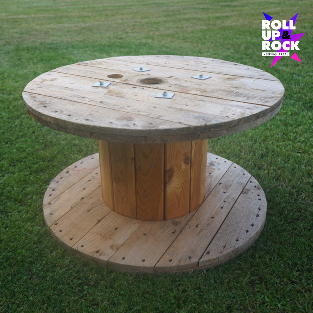 Large Cable Reel Table - Roll Up & Rock
